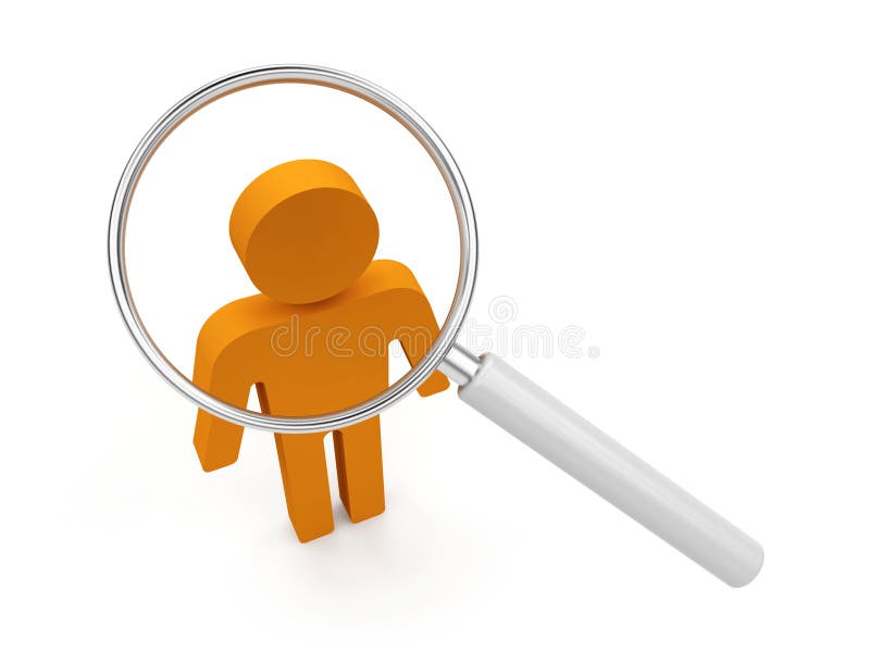 Búsqueda para una persona. stock de ilustración. Ilustración de fondo ...