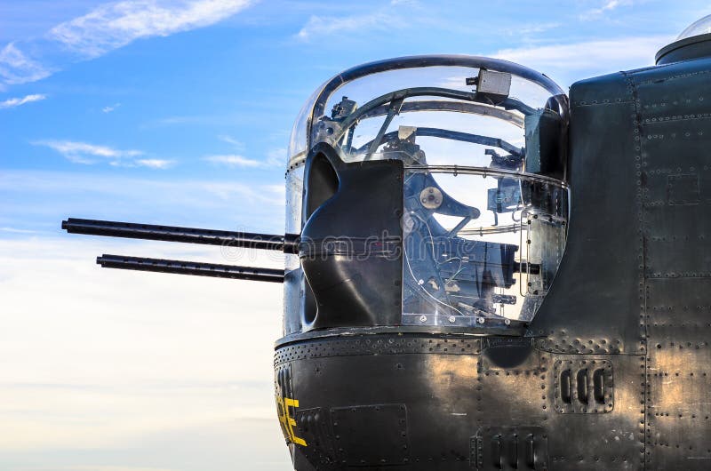 B-24 front guns stock image. Image of wwii, skies, airport - 27376195
