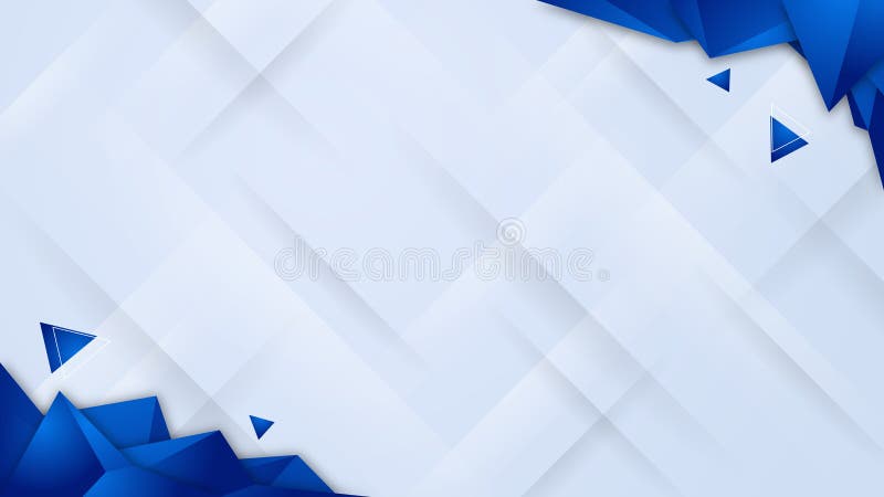 Modern White Abstract Background with Blue Triangle Shape on the Corner ...