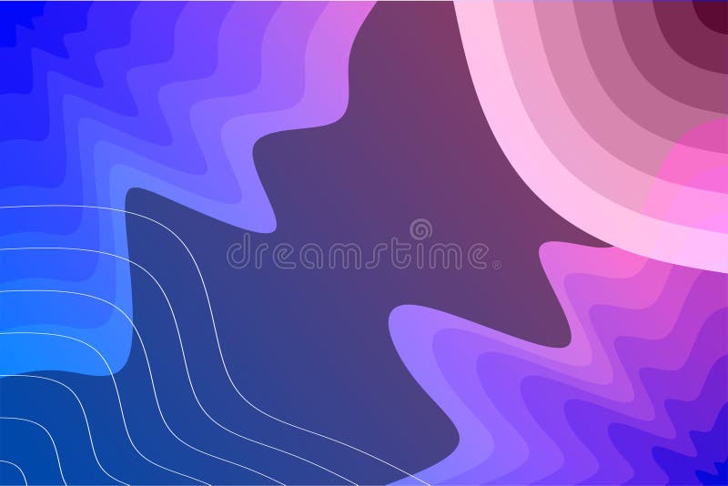 Abstract Background with Spectrums of Vibrant Colors in Curvy Shapes ...