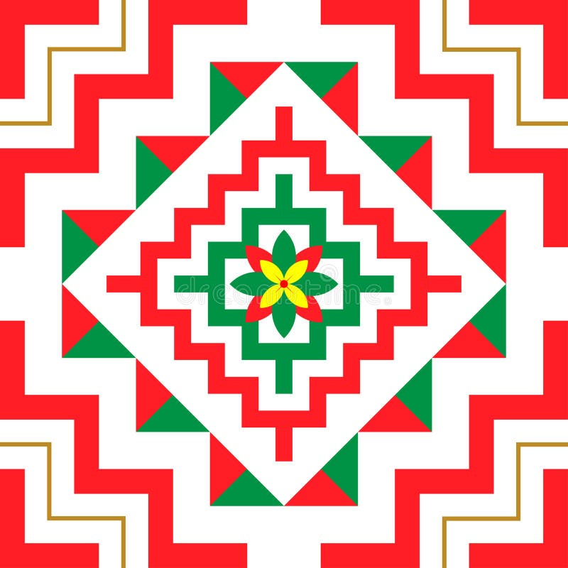 Hmong Ethnic Pattern, Which is a Unique Pattern of the White Hmong ...