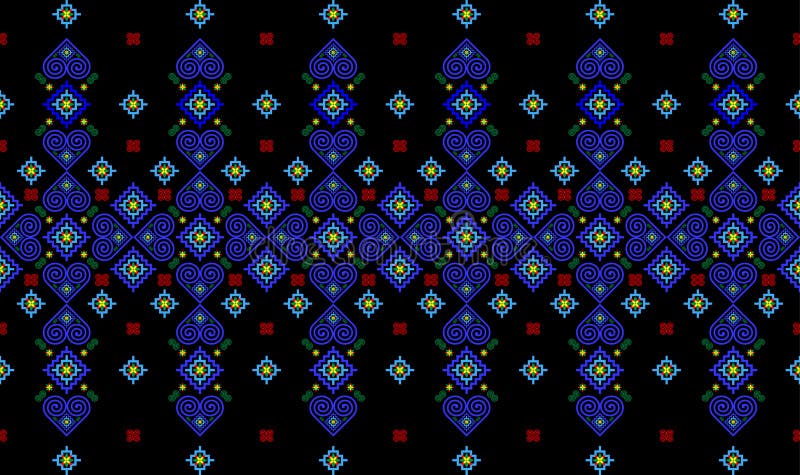 Hmong Ethnic Pattern, Which is a Unique Pattern of the Hmong Ethnic ...