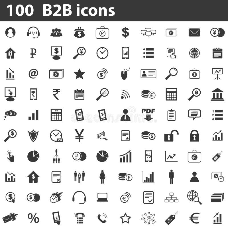 B2b Icons Stock Illustrations – 174 B2b Icons Stock Illustrations ...