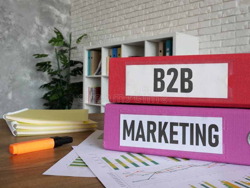 B2B Marketing is Shown Using the Text Stock Image - Image of employee ...