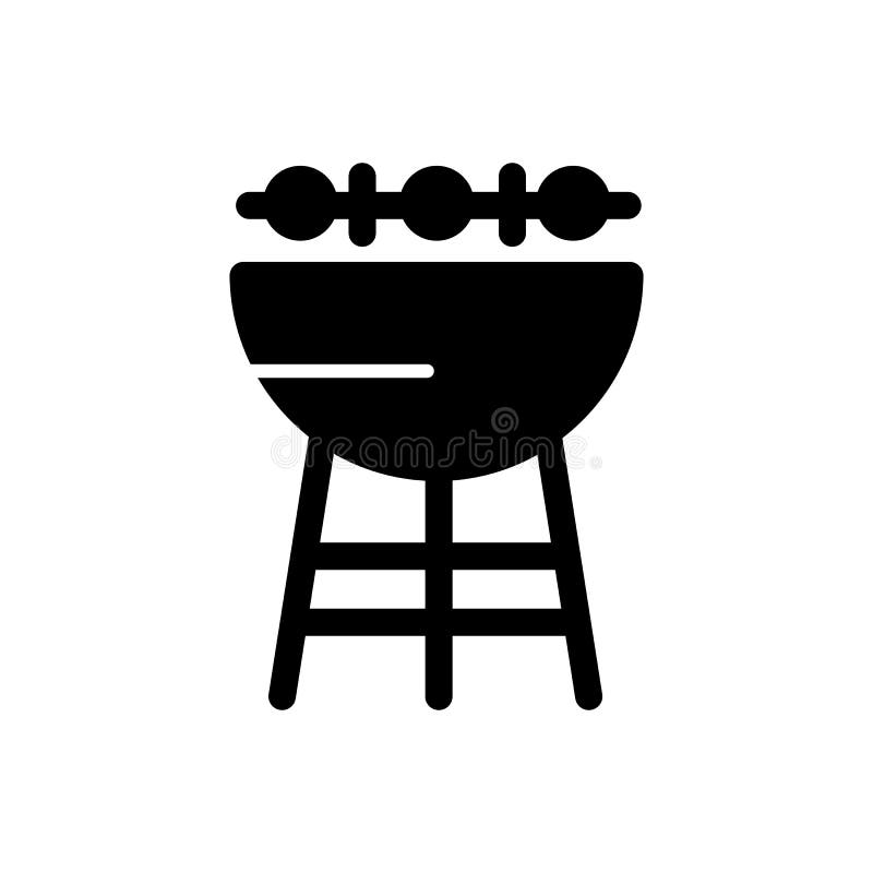 B-B-Q Icon Vector. Barbecue Sign Stock Vector - Illustration of ...