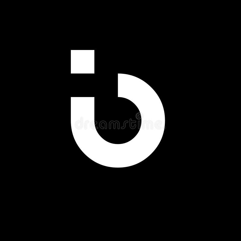 B Black and White Professional Logo Stock Illustration - Illustration ...