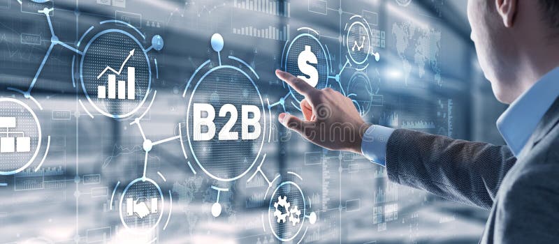 B2B Business Technology Marketing Company Commerce Concept. Business To ...