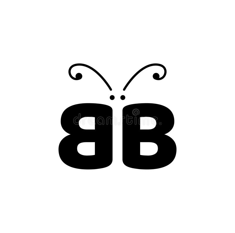 B Butterfly Brand Name Vector Icon Stock Vector - Illustration of icon ...