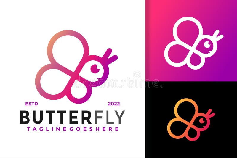 B Butterfly Logo Design, Brand Identity Logos Vector, Modern Logo, Logo ...