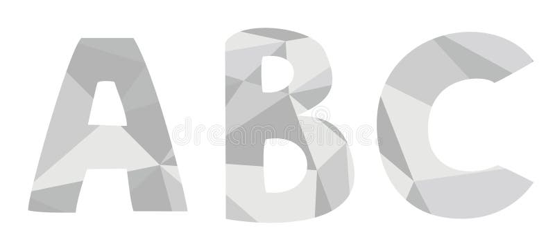 M, N Grey Alphabet Letter Vector Set Isolated on White Background Stock ...
