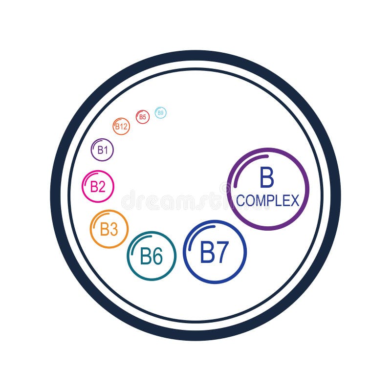 B complex stock vector. Illustration of pharmaceutical - 176053479