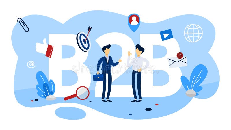 B2B Concept. Business To Business Way of Communication Stock Vector ... B2B Concept. Business To Business Way of Communication Stock Vector ...