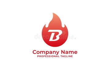 B Letter Fire Flame Logo Template Stock Illustrations – 171 B Letter ...
