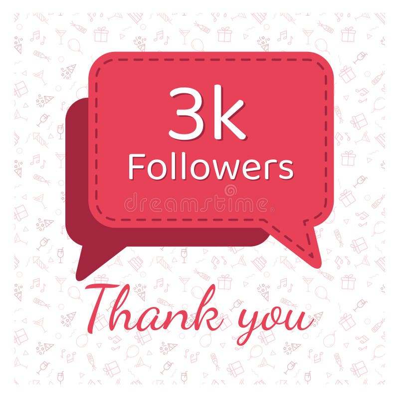 Sticker follower 3k stock vector. Illustration of sticker - 202618478