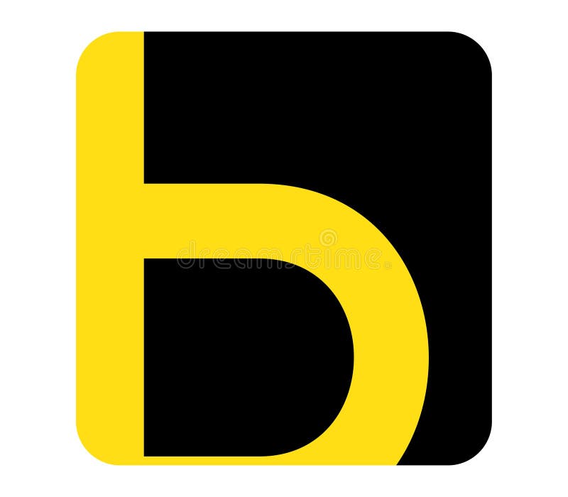 B Icon Design stock vector. Illustration of brand, advertising - 82254351