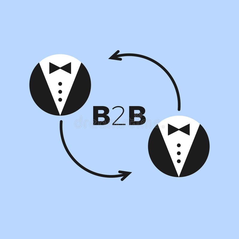 B2b icon vector stock vector. Illustration of corporate - 99236926