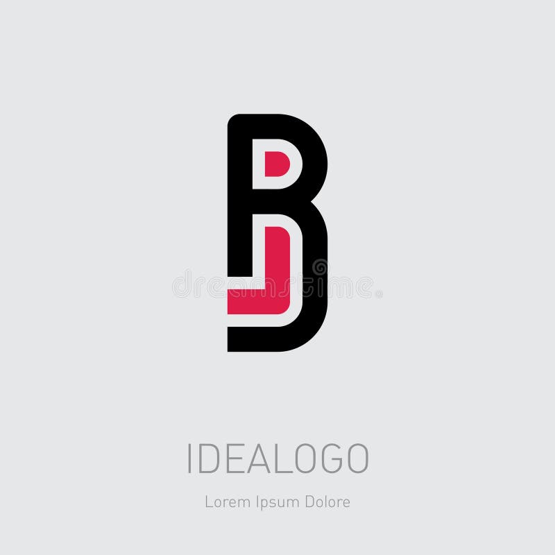 B and J - Initials or Logo. BJ - Monogram or Logotype Stock Vector ...