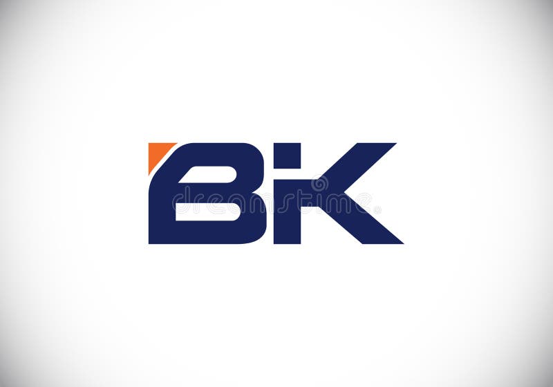 Initial Letter B And K Logo Vector Stock Vector - Illustration of ...