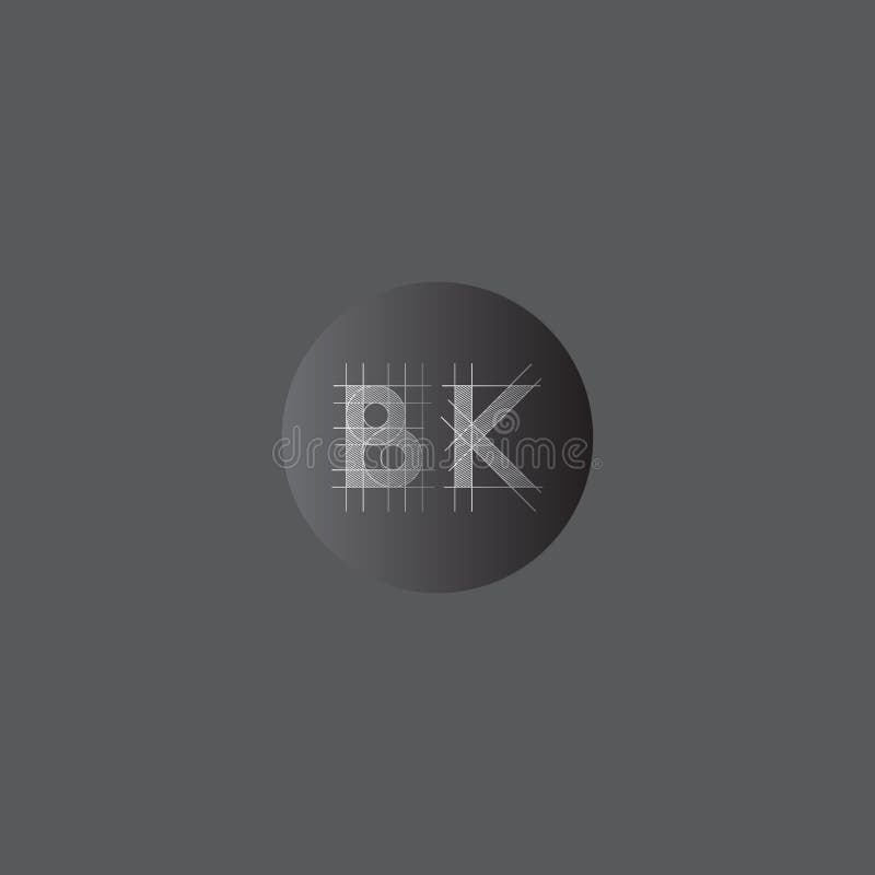 B K Joint Letter Logo Icon Design Stock Vector - Illustration of modern ...