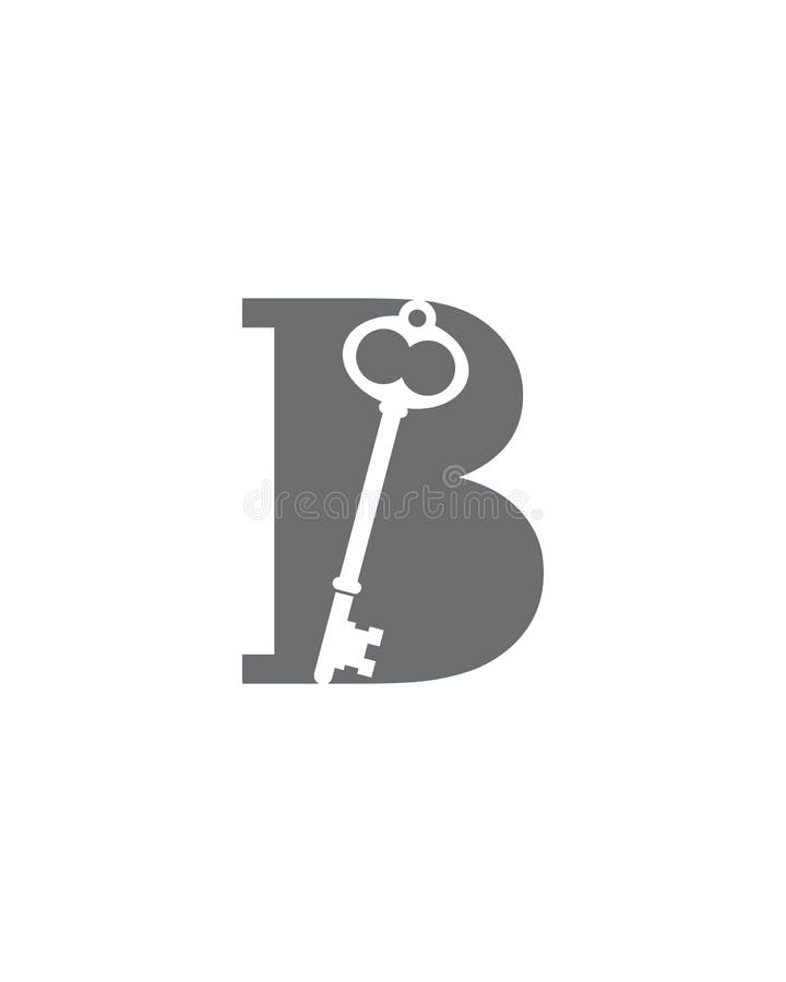 B Key stock vector. Illustration of logo, editable, home - 79630439