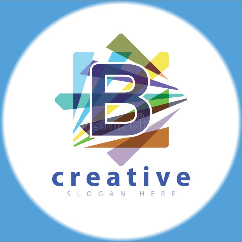 Letter B Abstract Logo Design Template Stock Vector - Illustration of ...