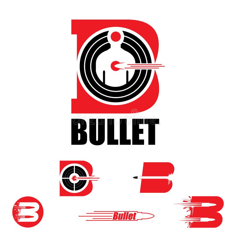 B Letter Based Symbol Bullet and Target Concept Set Stock Vector ...