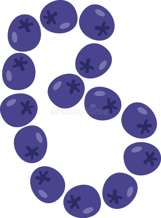 B Letter Blueberry stock vector. Illustration of alphabet - 300415192