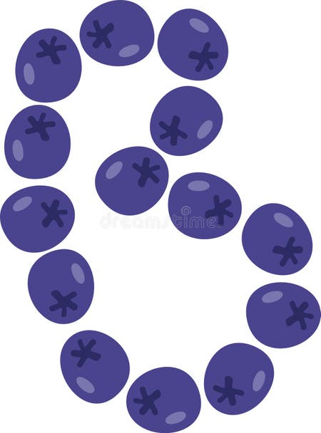 B Letter Blueberry stock vector. Illustration of alphabet - 300415192