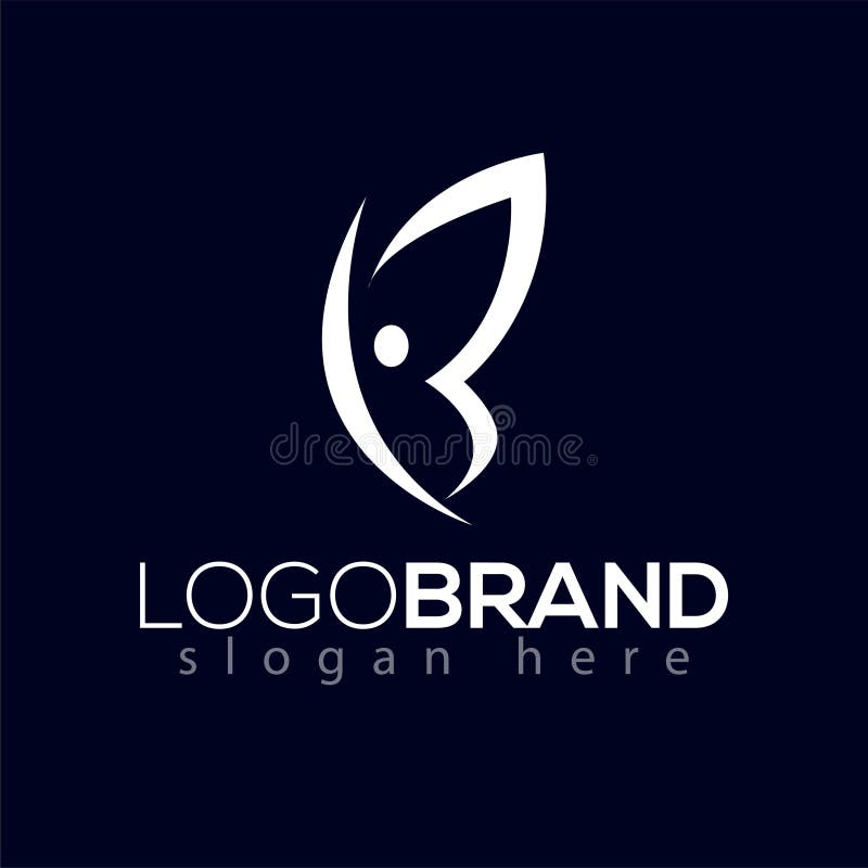 Butterfly Logo Letter B Stock Illustrations – 171 Butterfly Logo Letter ...