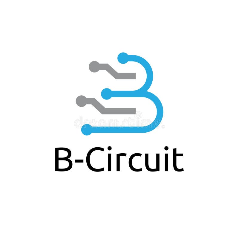 Letter V Circuit Logo Templates Stock Vector - Illustration of abstract ...