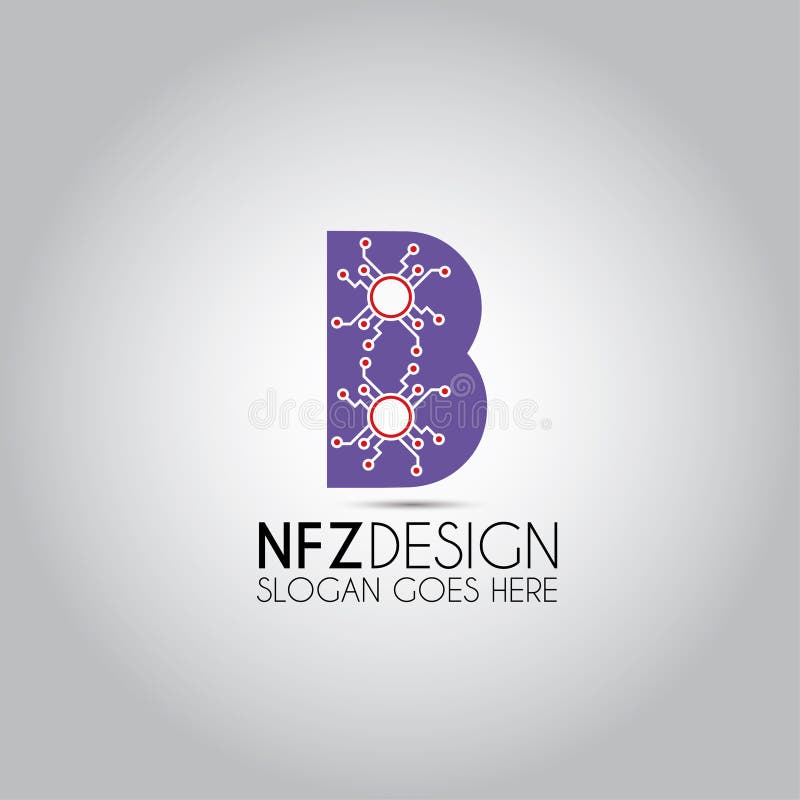 B Letter Data Logo stock illustration. Illustration of corporate ...