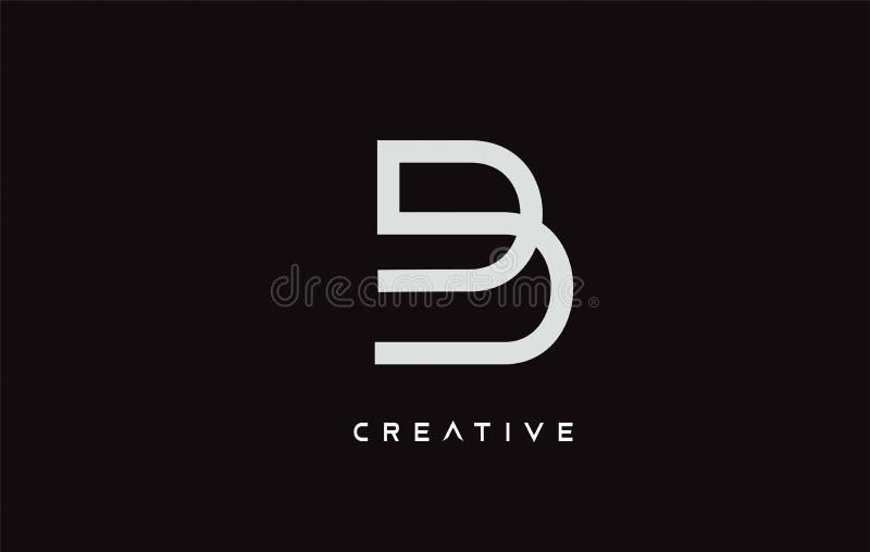 B Letter Design Logo with Creative Modern Trendy Minimalist Monogram ...