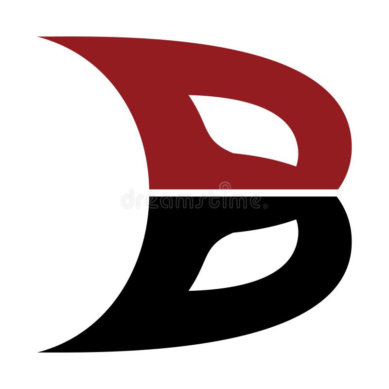 B Letter Eye Mask Logo Template Stock Vector - Illustration of element ...