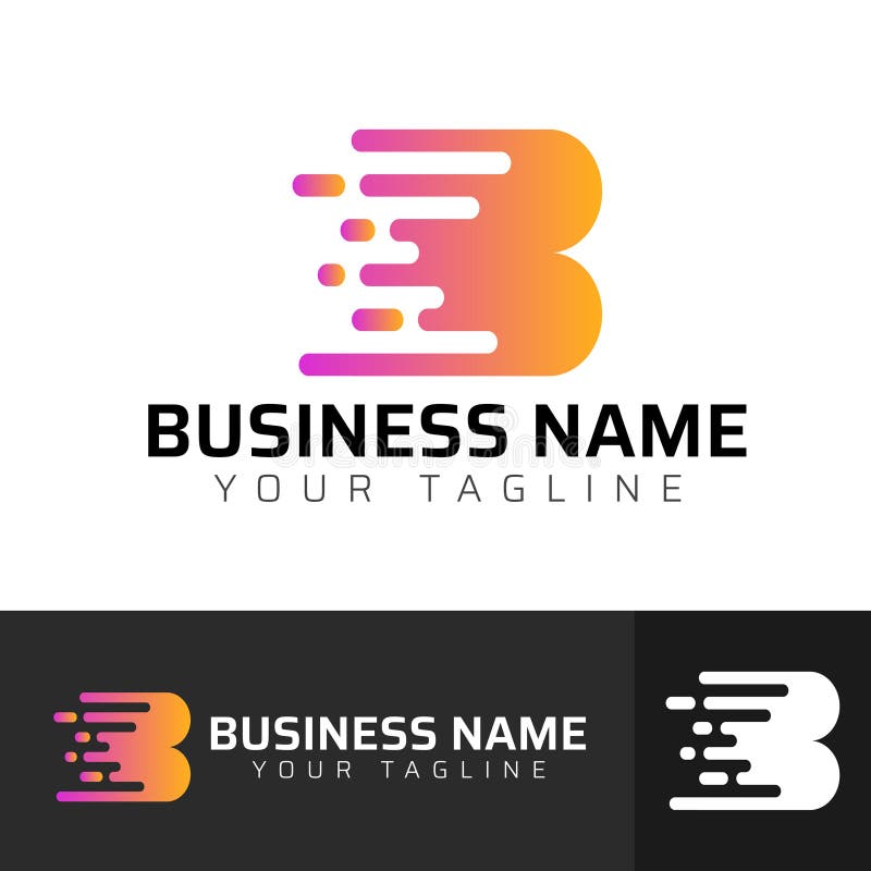 B letter logo design stock vector. Illustration of typography - 358694429