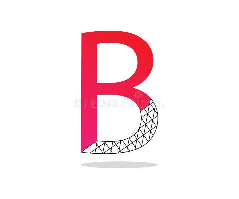 B Letter Logo Vector, Alphabet Letter is on Construction Creative ...