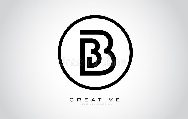 B Letter Monogram Logo Design. Modern B Icon with Creative Beautiful ...