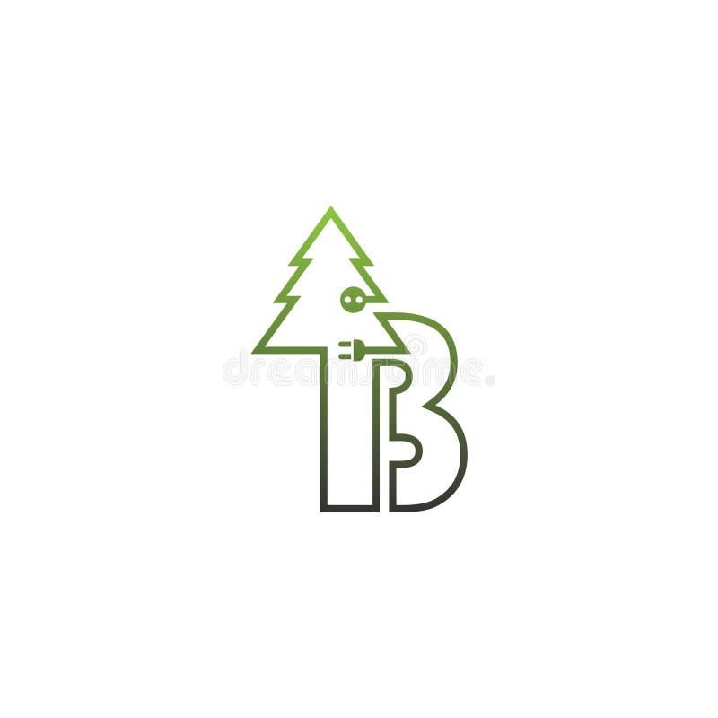 B Letter Tree Logo, Concept Letter B + Icon Tree Vector Stock Vector ...