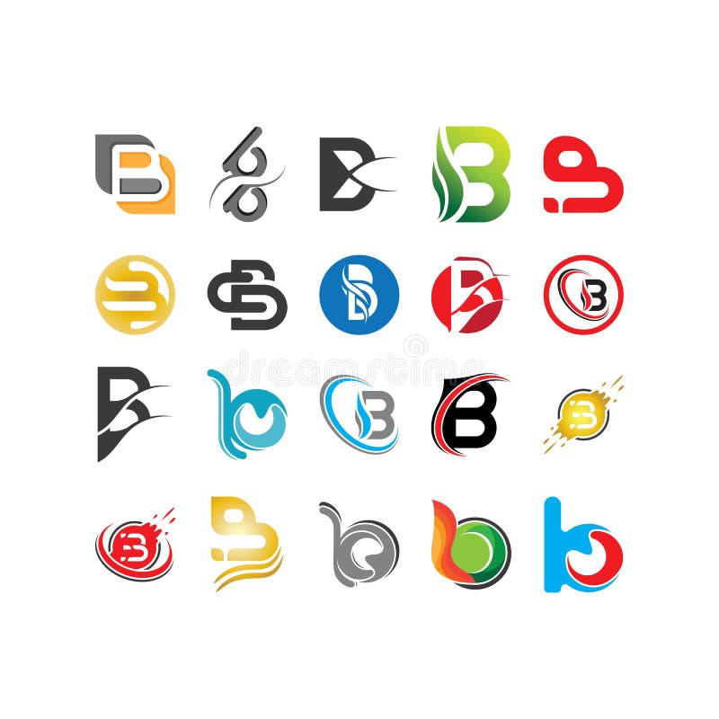 B Letter Vector Illustration Stock Vector - Illustration of modern ...