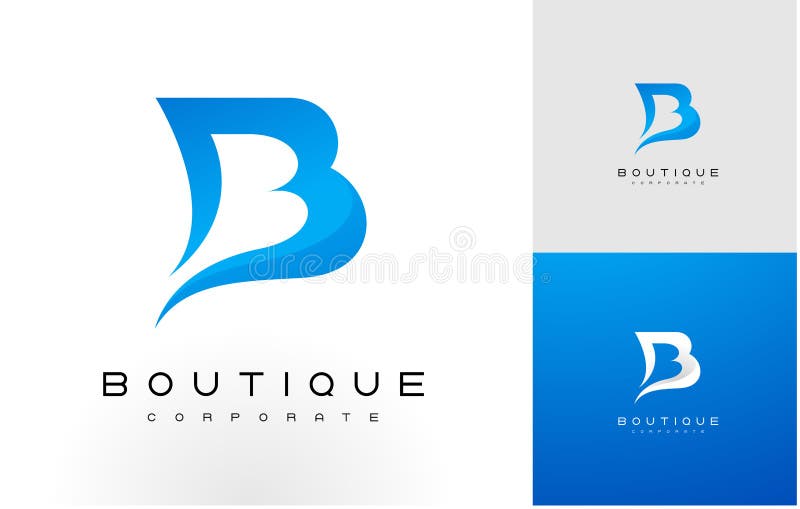 B Logo Blue. B Letter Icon Design Vector Stock Vector - Illustration of ...
