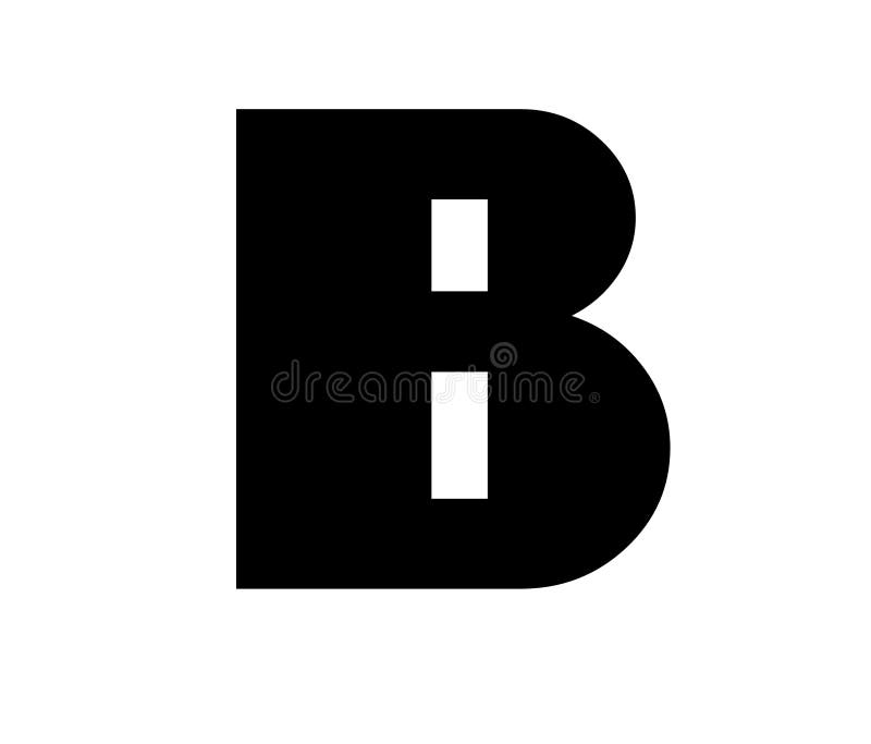 B logo design stock illustration. Illustration of cartoon - 227388315
