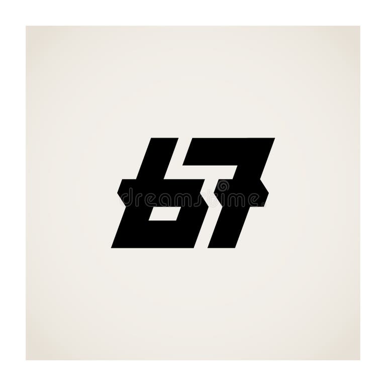 B7 Logo-Designelement Oder Symbol 7b. Dynamisches Logo Mit Buchstabe B ...