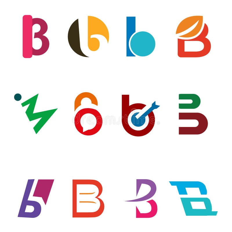 B Logos High Quality Vector Format Stock Illustration - Illustration of ...