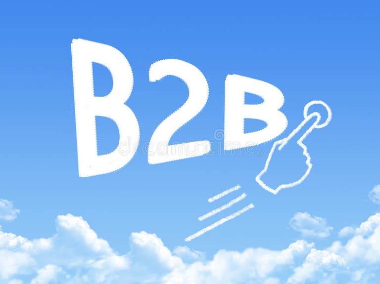 B2b message cloud shape stock illustration. Illustration of commercial ...