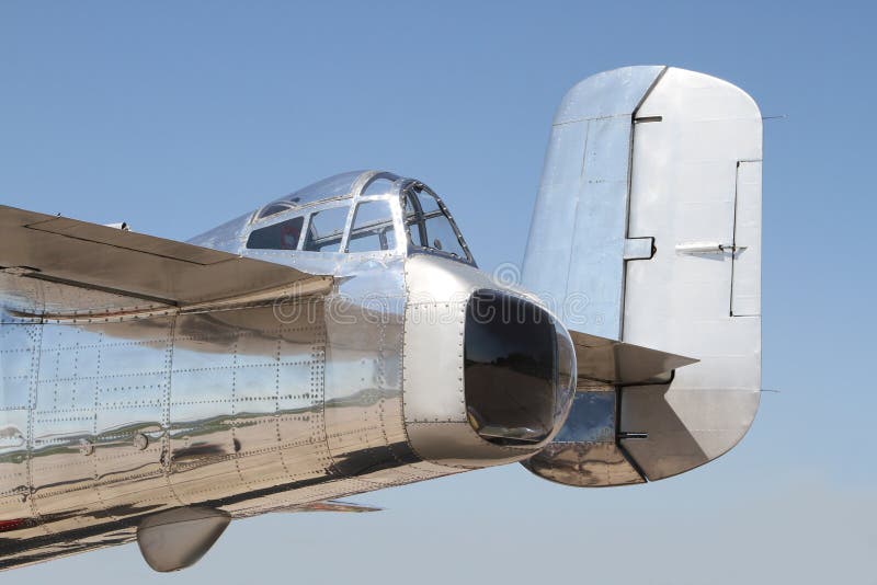 B-25 Mitchell bomber stock image. Image of light, nostalgie - 55241781