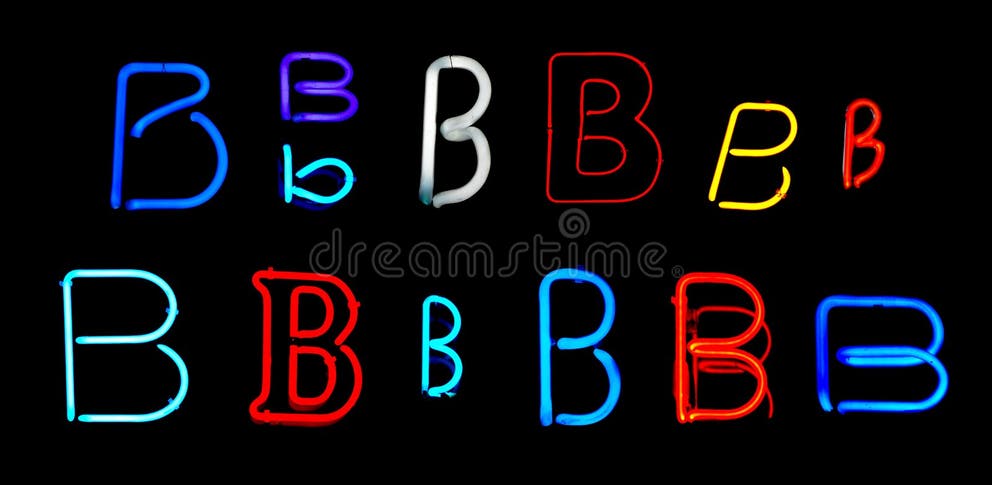 Neon Letters B Stock Illustrations – 430 Neon Letters B Stock ...