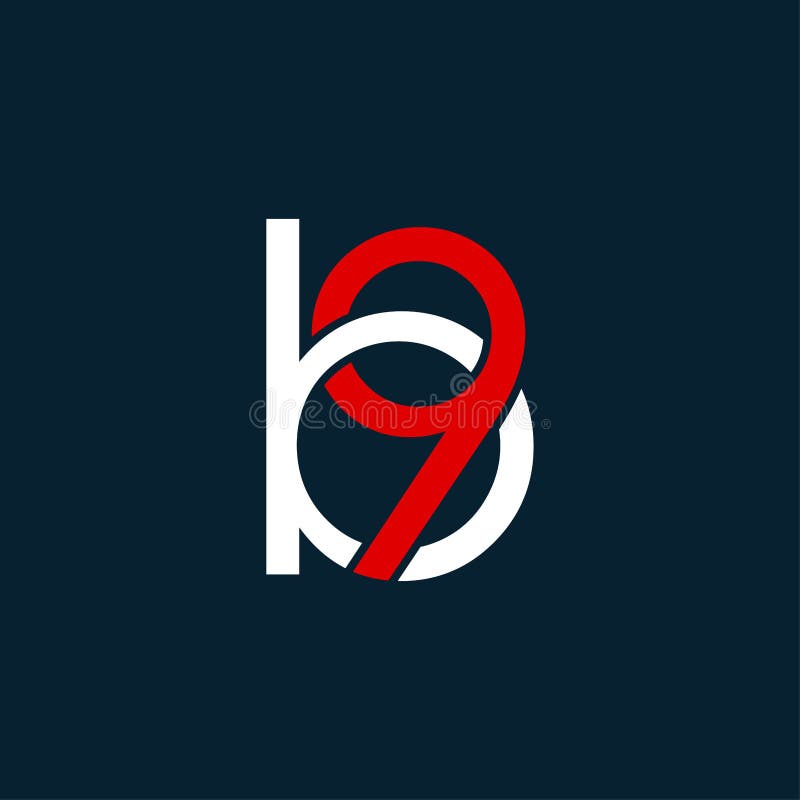 B9 Number Letter Logo Icon Designs Vector Stock Vector - Illustration ...
