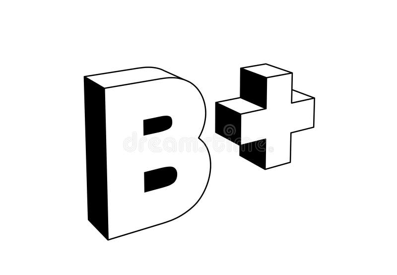B Plus Stock Illustrations – 250 B Plus Stock Illustrations, Vectors ...