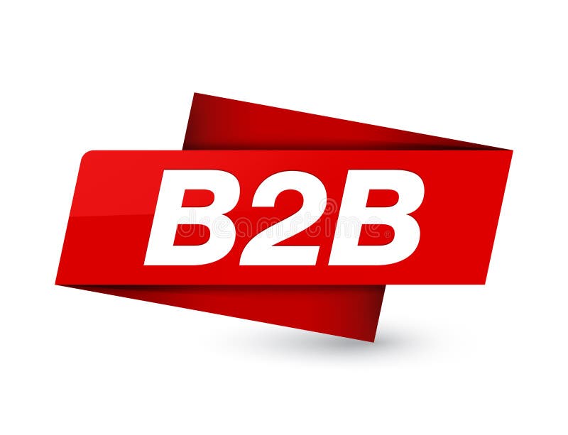 B2b premium red tag sign stock illustration. Illustration of premium ...