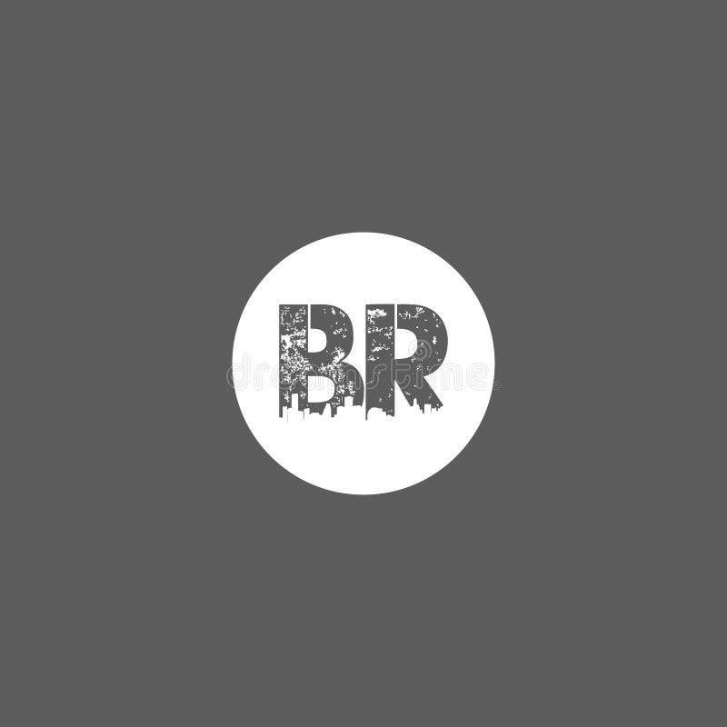 B R Joint Letter Logo Monogram Design Stock Vector - Illustration of ...