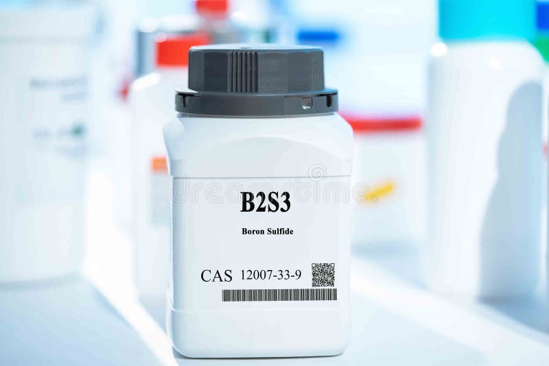 B2S3 Boron Sulfide CAS 12007-33-9 Chemical Substance in White Plastic ...